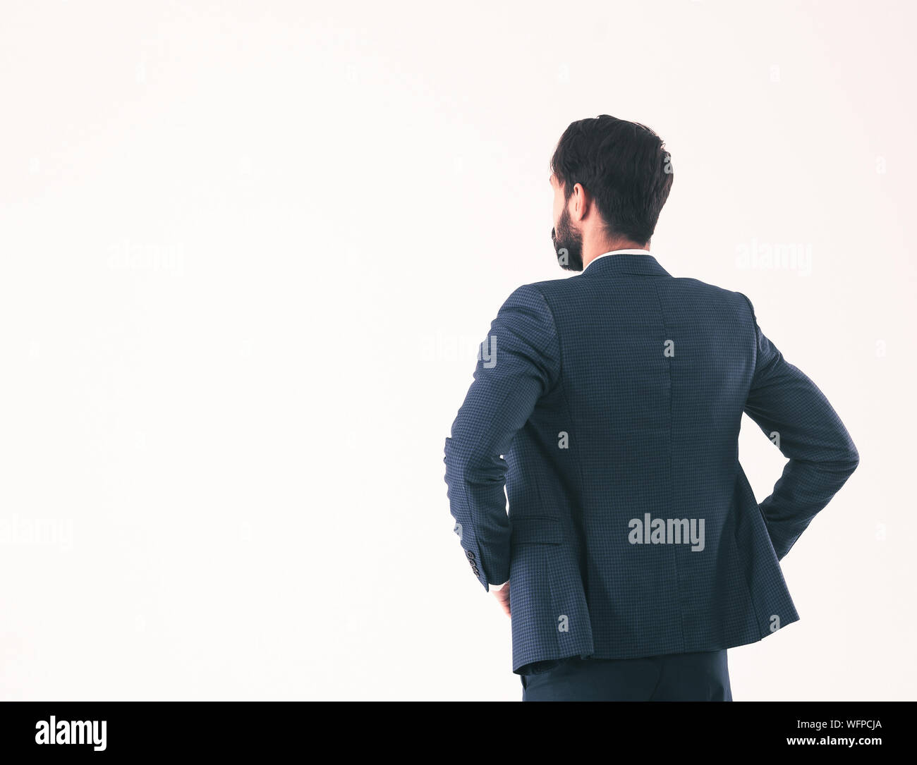 Smart man in suit back shot hi-res stock photography and images - Alamy
