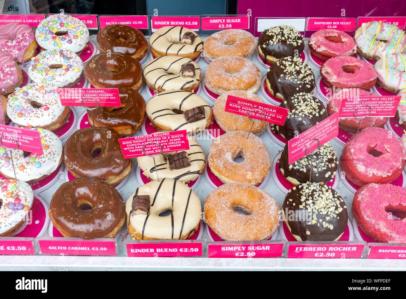 Ireland, Dublin, fancy donut shop Stock Photo - Alamy