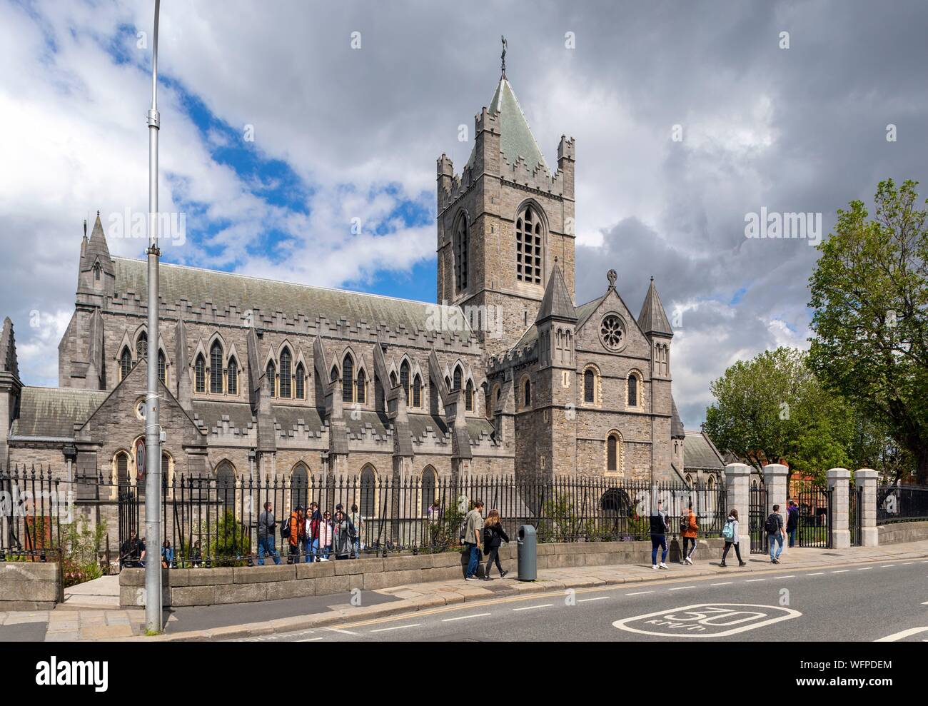Ireland, Dublin, St Michaels Hill, Christ Church Cathedral or Holy ...