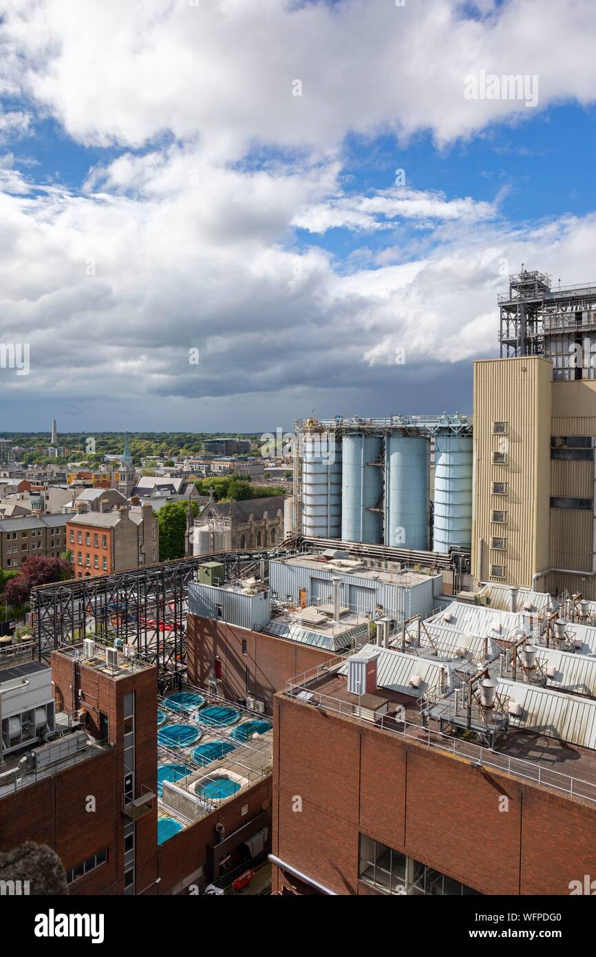 Ireland, Dublin, Guinness Storehouse, museum in the factory retracing ...