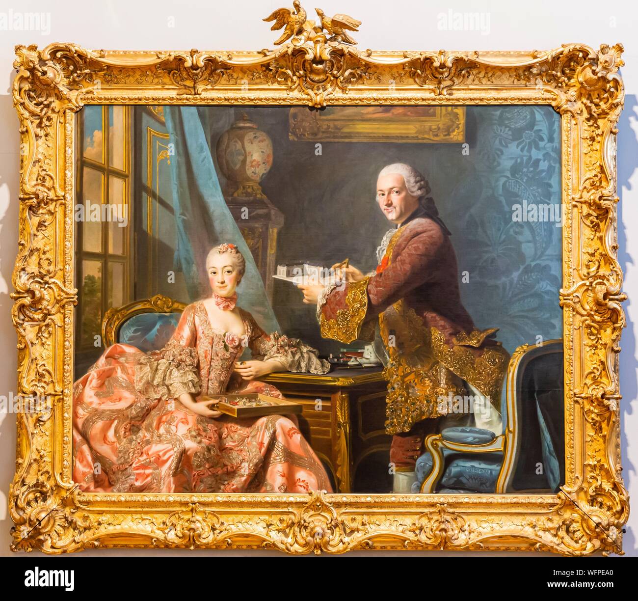 Alexander roslin double portrait hi-res stock photography and images ...