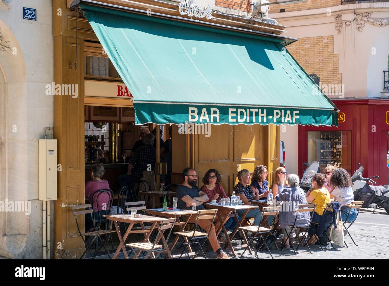 France, Paris, Saint Fargeau district, Edith Piaf square, Edith Piaf ...