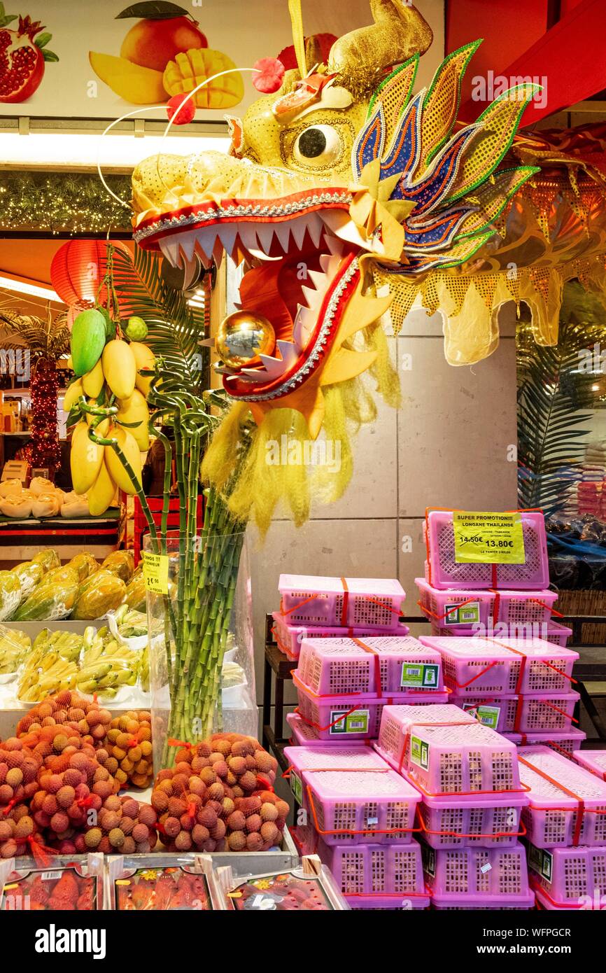 France, Paris, Chinatown, Chinese food store Stock Photo - Alamy