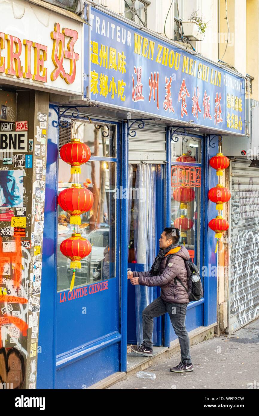 France, Paris, Belleville Street, Chinatown Stock Photo - Alamy