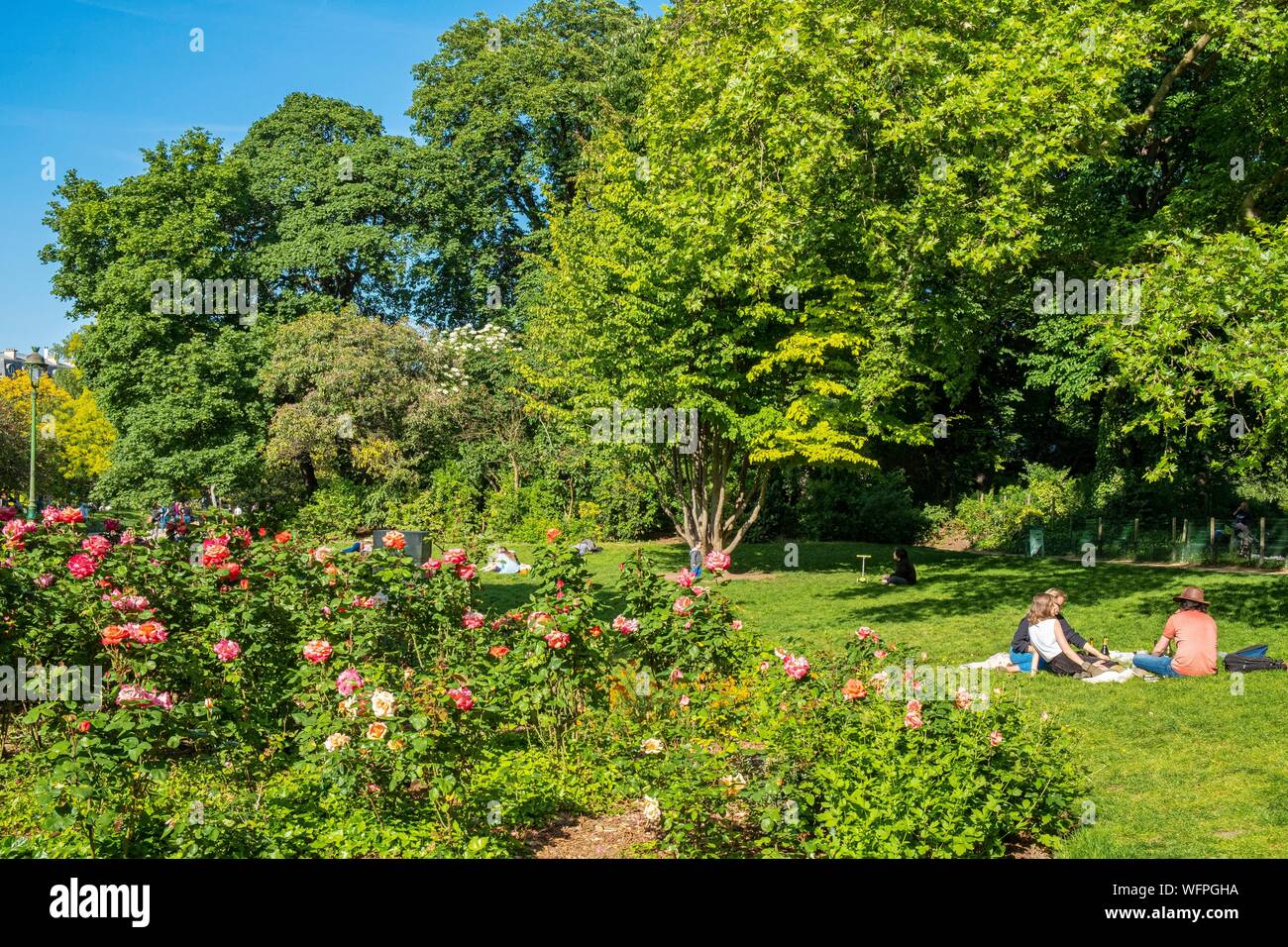 France, Paris, the Parc Monceau Stock Photo - Alamy