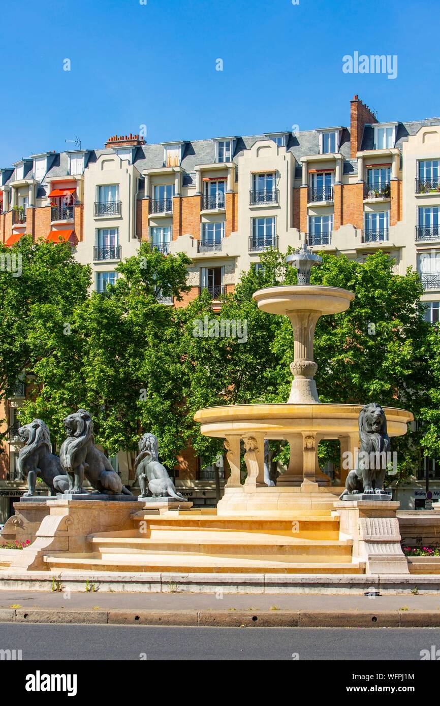 France, Paris, the place Daumesnil Stock Photo - Alamy