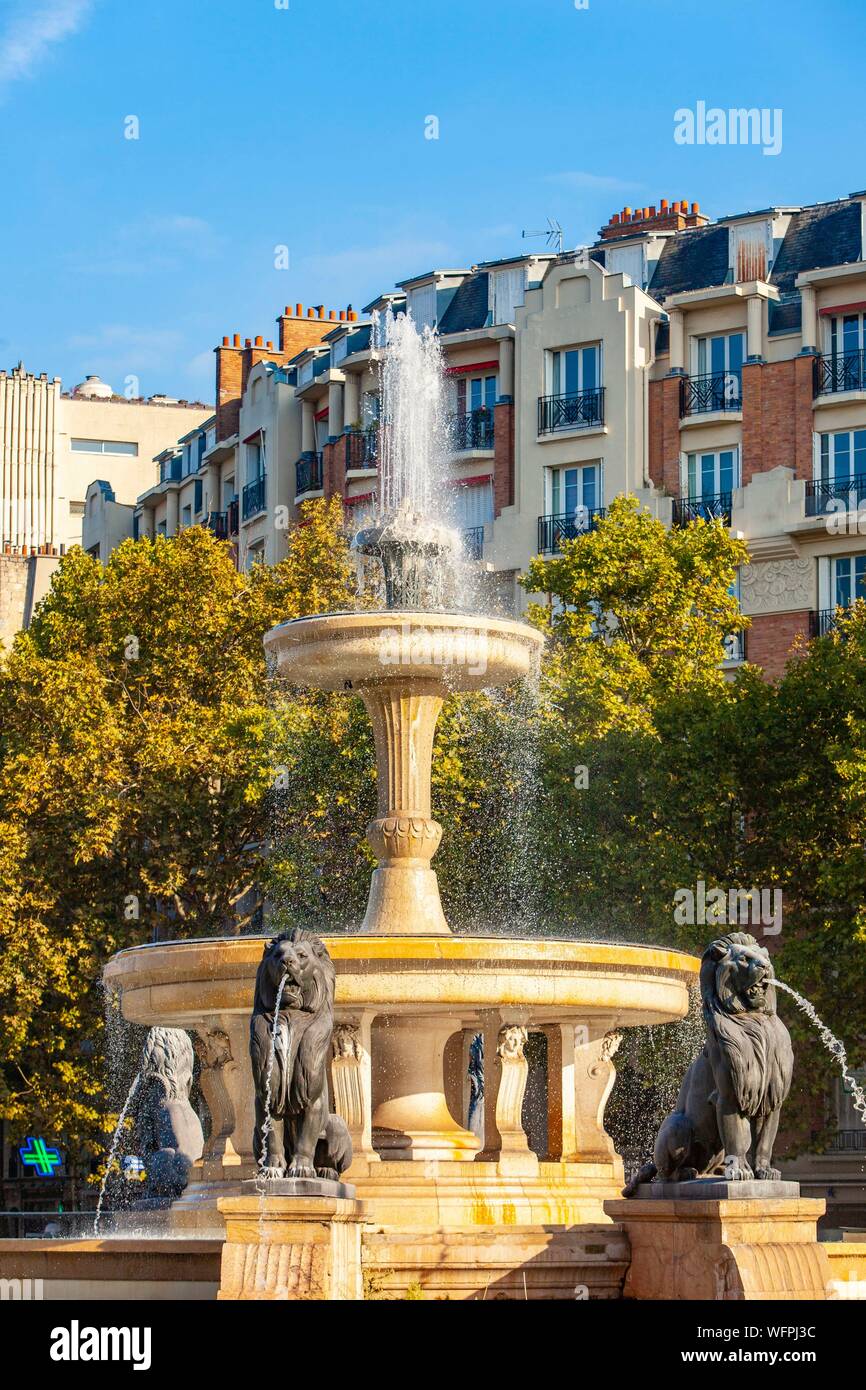 France, Paris, the place Daumesnil Stock Photo - Alamy