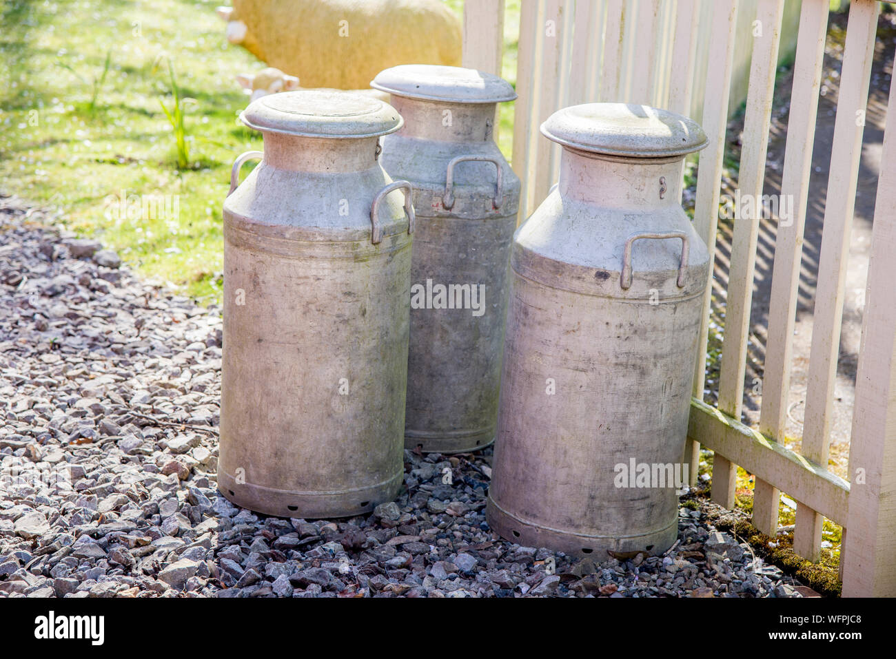 Village milk farm old rustic retro hi-res stock photography and images ...