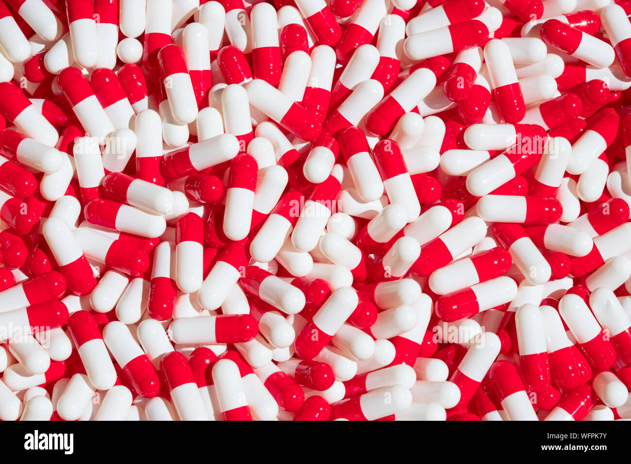 Collection of the colorful capsules with medicines Stock Photo - Alamy