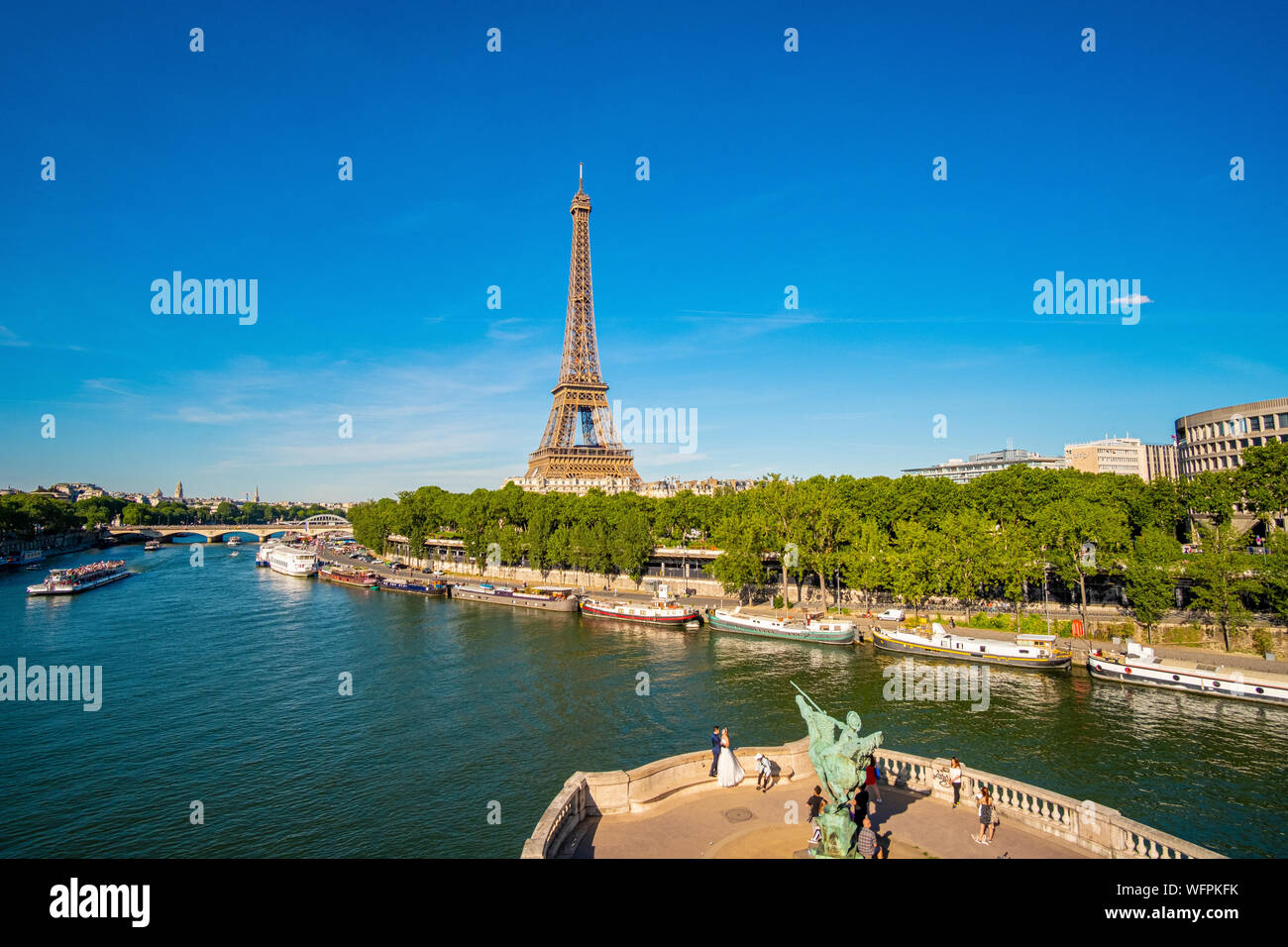 France, Paris, area listed as World Heritage by UNESCO, Seine banks and ...