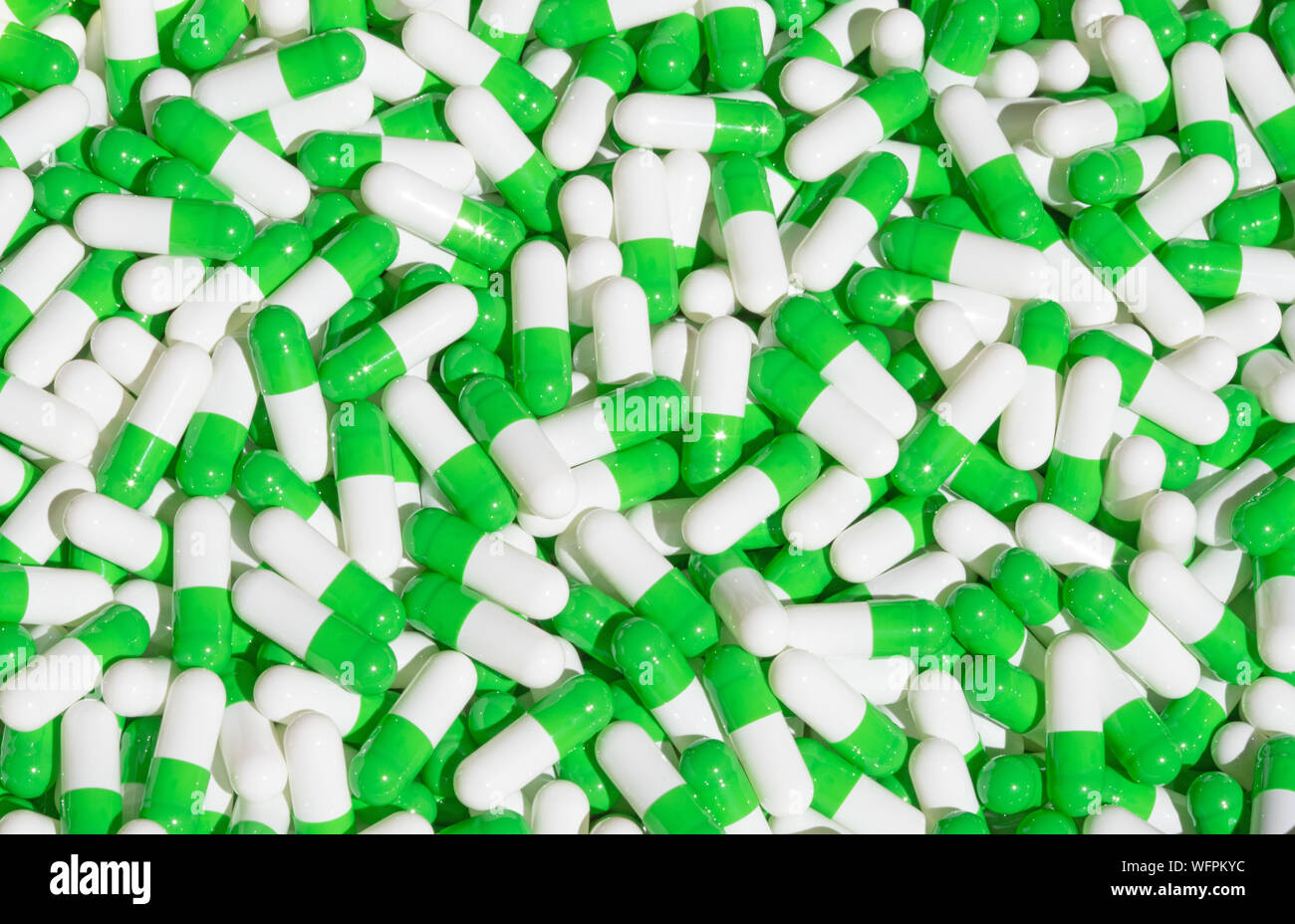 Collection of the colorful capsules with medicines Stock Photo - Alamy
