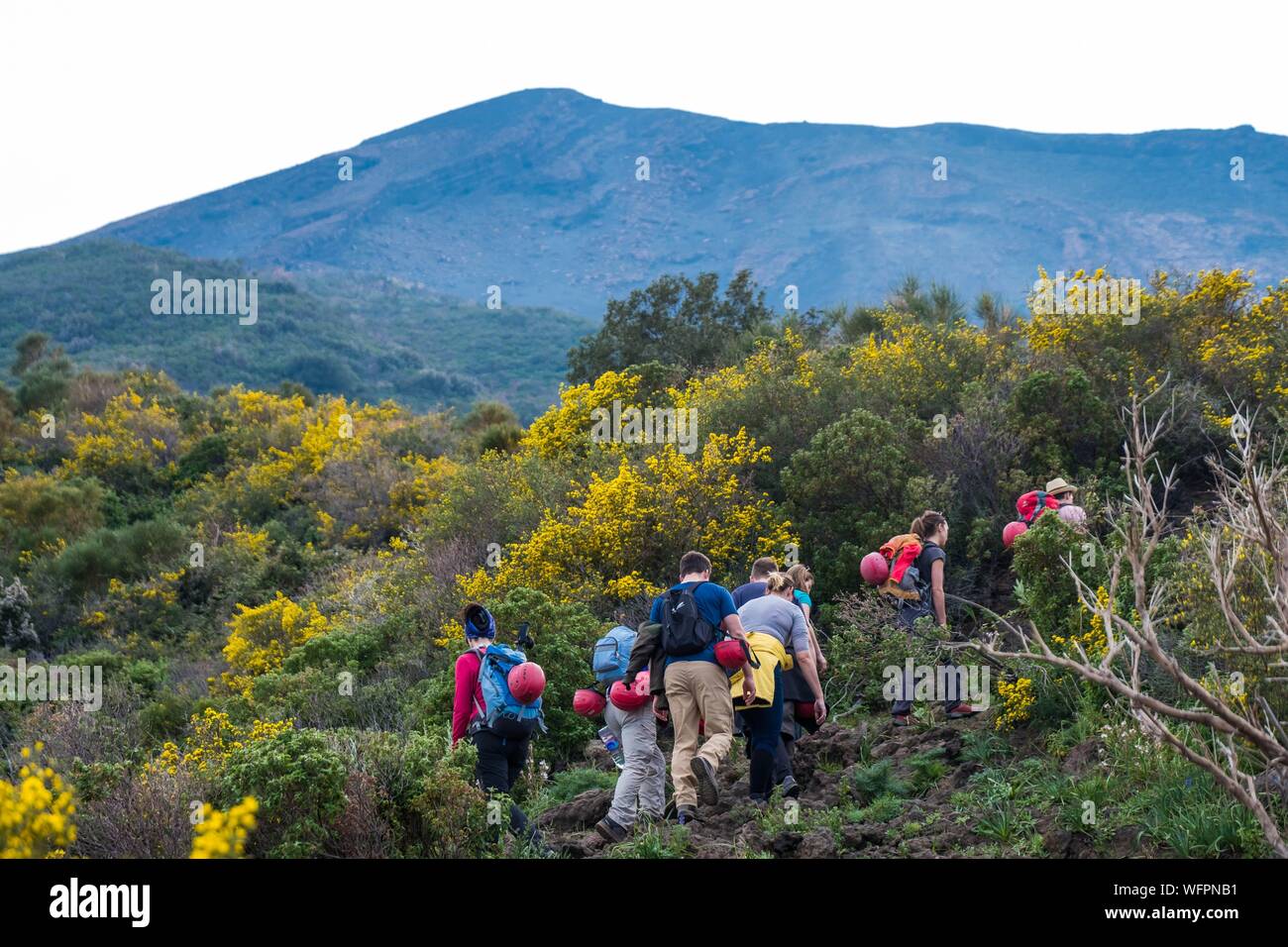 Ascent to the stromboli summit hi-res stock photography and images - Alamy