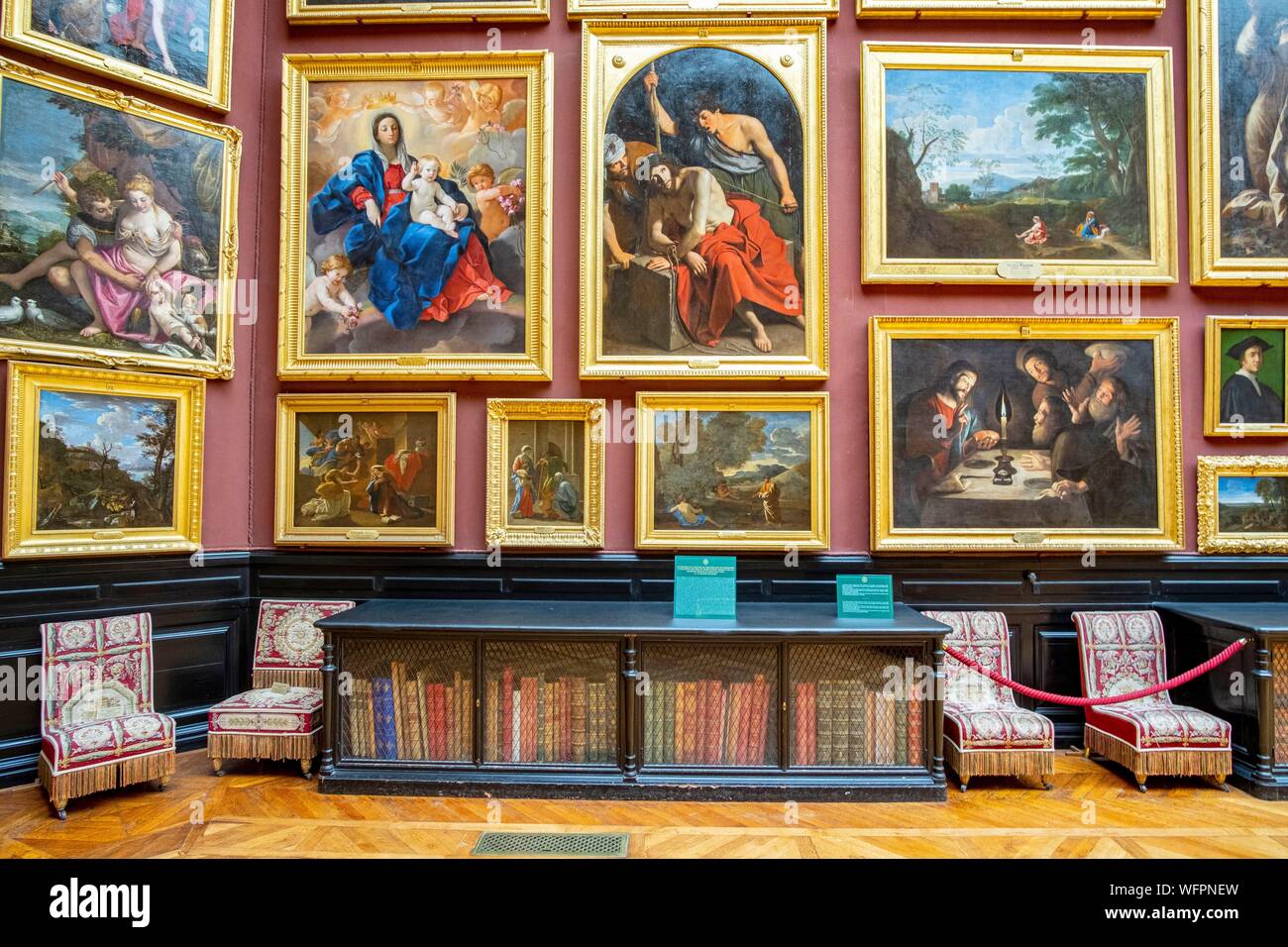 France, Oise, Chantilly, the castle of Chantilly, the museum of Conde ...