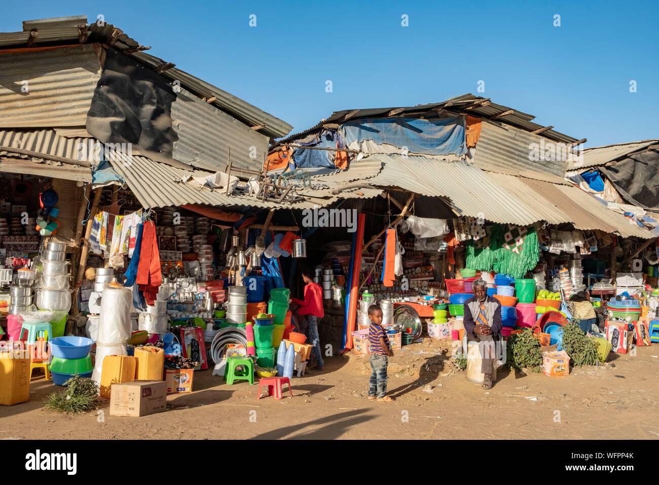 Ethiopia, Tigray regional state, city of Adigrat, shop Stock Photo - Alamy