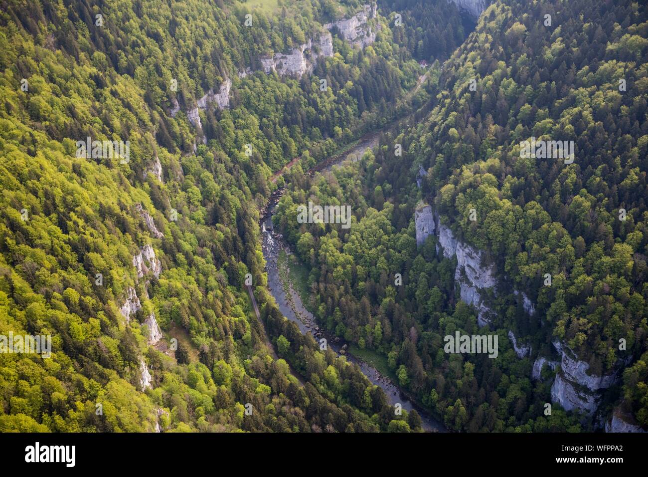 France, Doubs (25), Doubs River (aerial view Stock Photo - Alamy