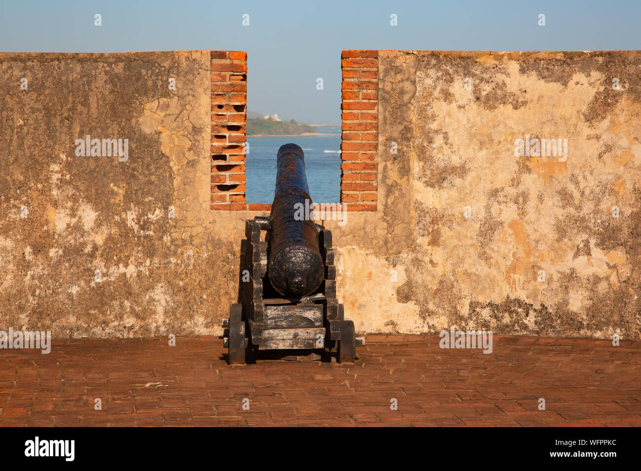 Old spanish fort on the seashore in Puerto Plata, Dominican Republic ...