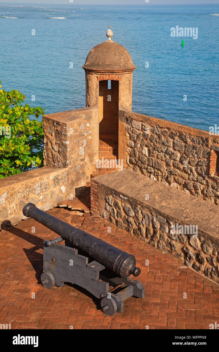 Old spanish fort on the seashore in Puerto Plata, Dominican Republic ...