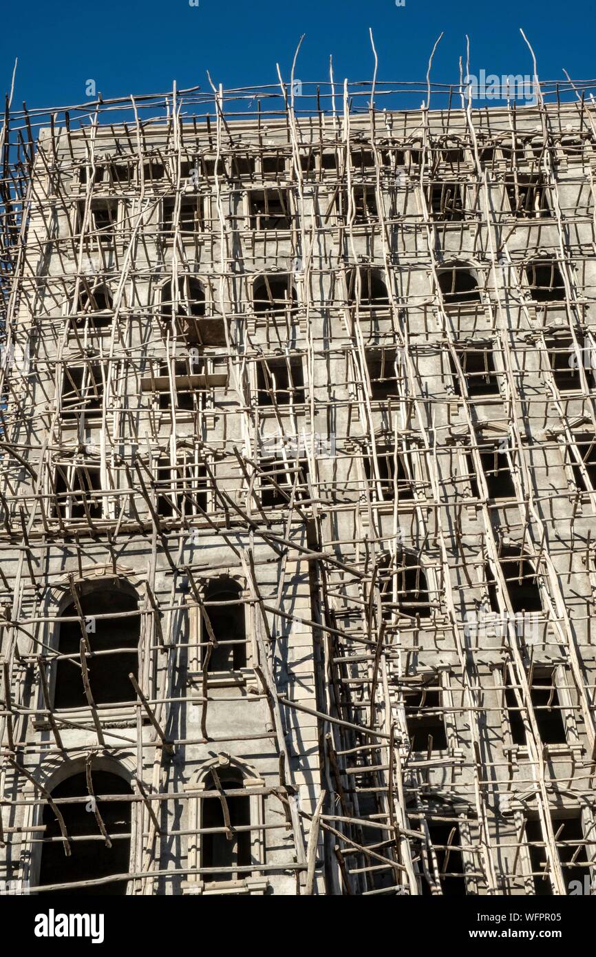 Ethiopia, Tigray regional state, city of Mekele, building in ...