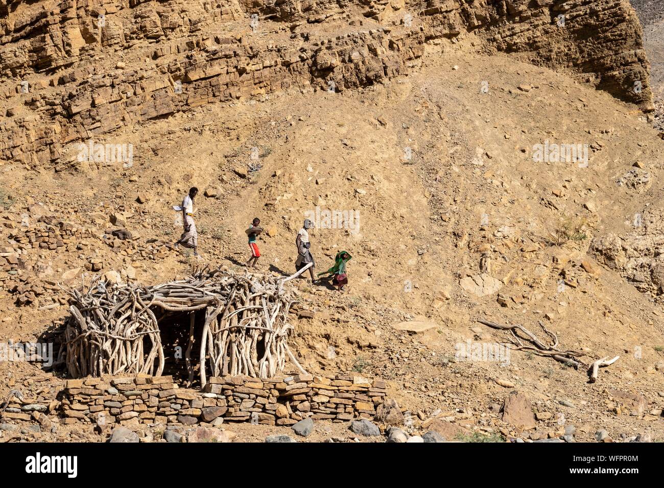 Ethiopia, Afar regional state, wadi Saba, Afar village Stock Photo - Alamy