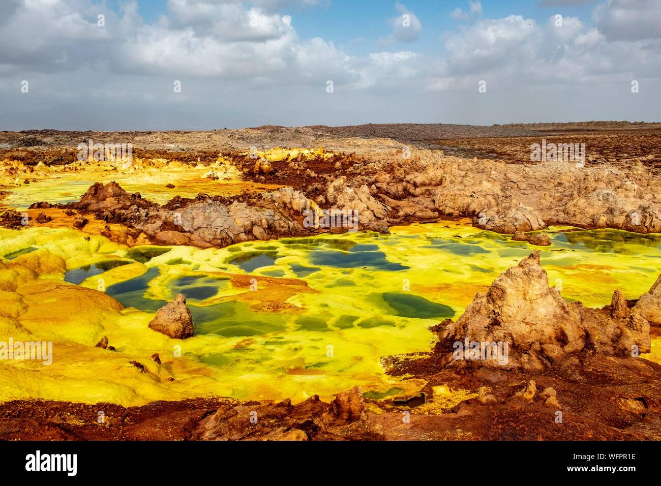 Ethiopia, Afar regional state, Danakil depression, Dallol volcano Stock ...