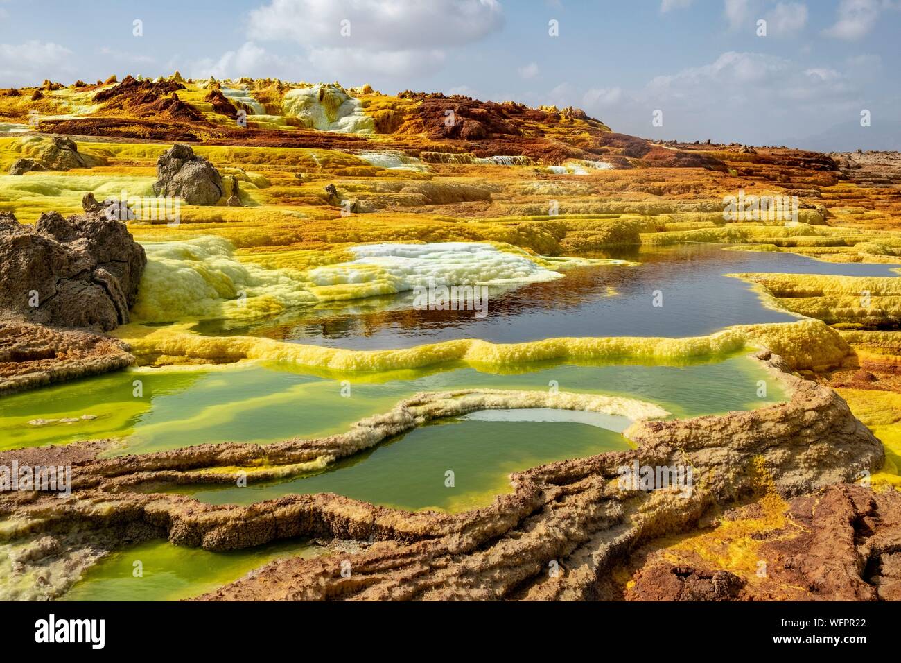 Ethiopia, Afar regional state, Danakil depression, Dallol volcano Stock ...