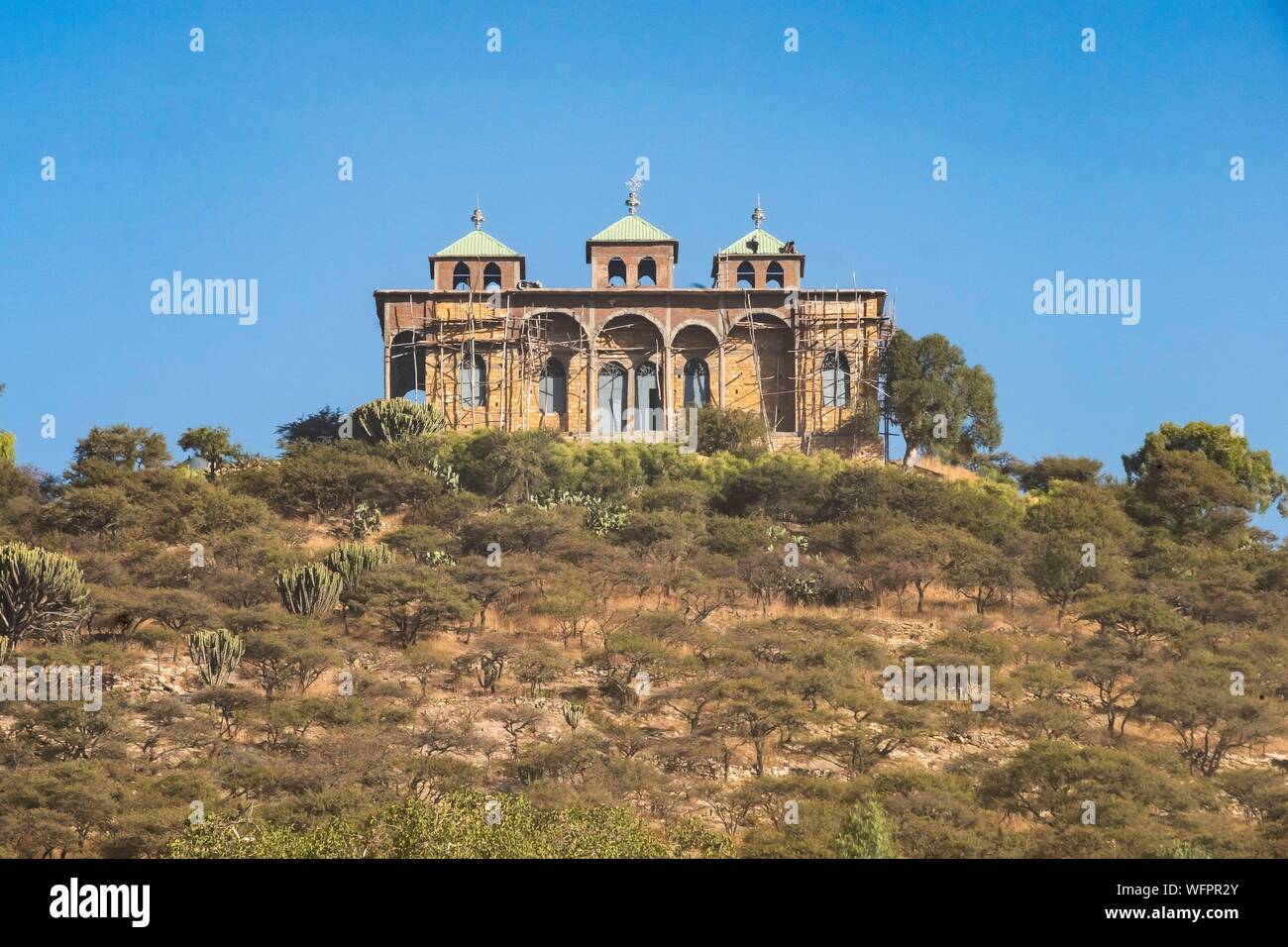 Ethiopia, Tigray regional state, church in renovation Stock Photo - Alamy