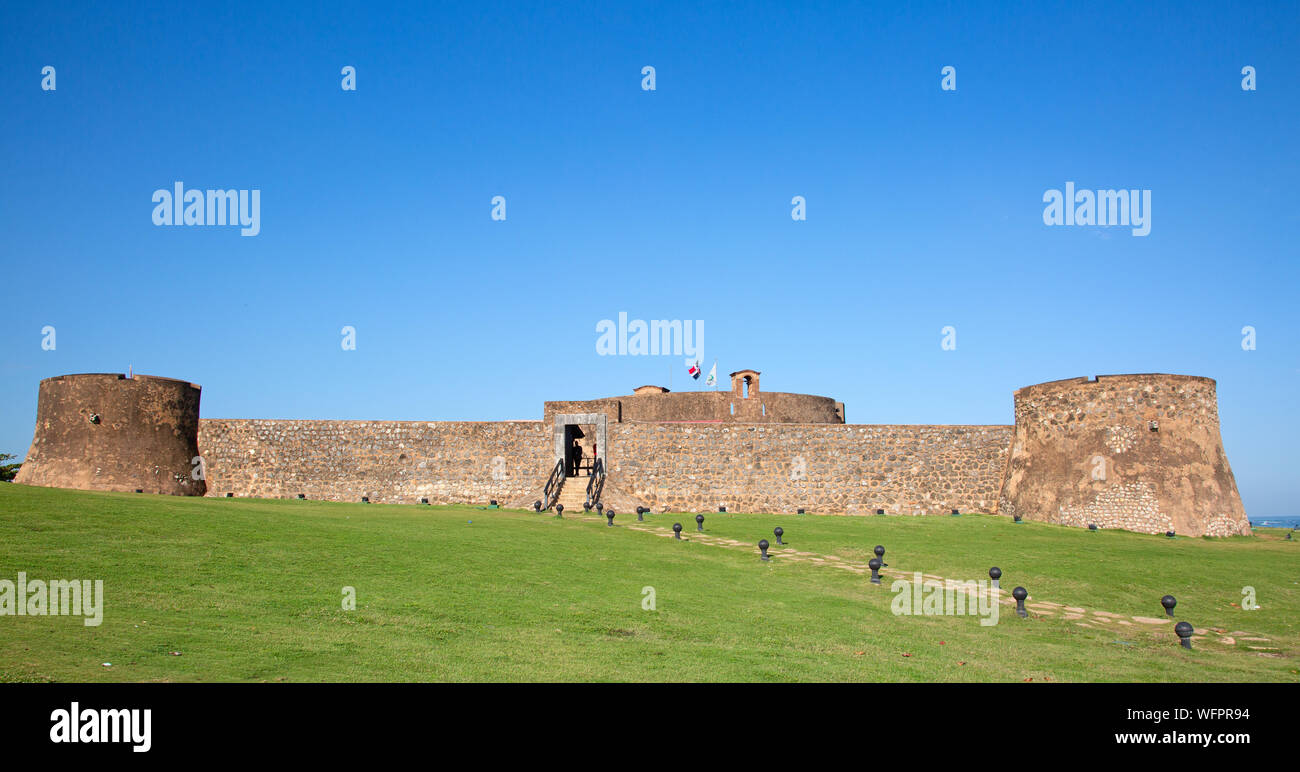 Old spanish fort on the seashore in Puerto Plata, Dominican Republic ...