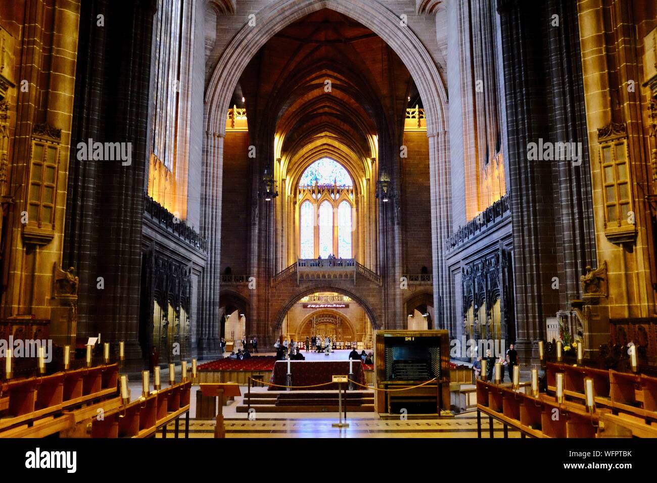 United Kingdom, Liverpool, Cathedral built in the 20th century by Giles ...