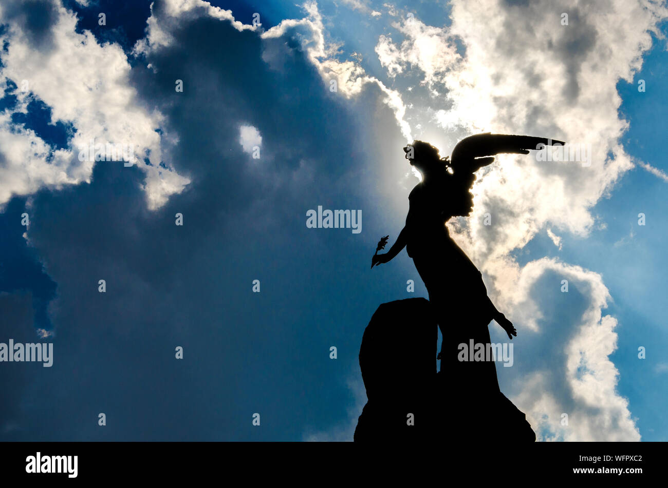 Silhouette Angel High Resolution Stock Photography and Images - Alamy