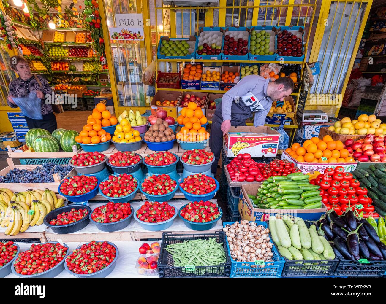 Armenia, Shirak region, Gyumri, historic district or Kumayri, the ...