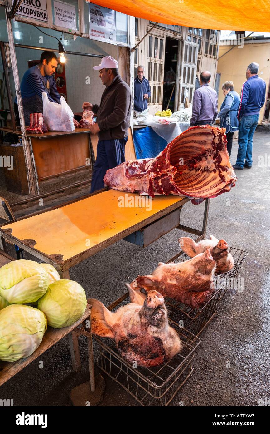 Armenia, Shirak region, Gyumri, historic district or Kumayri, the ...