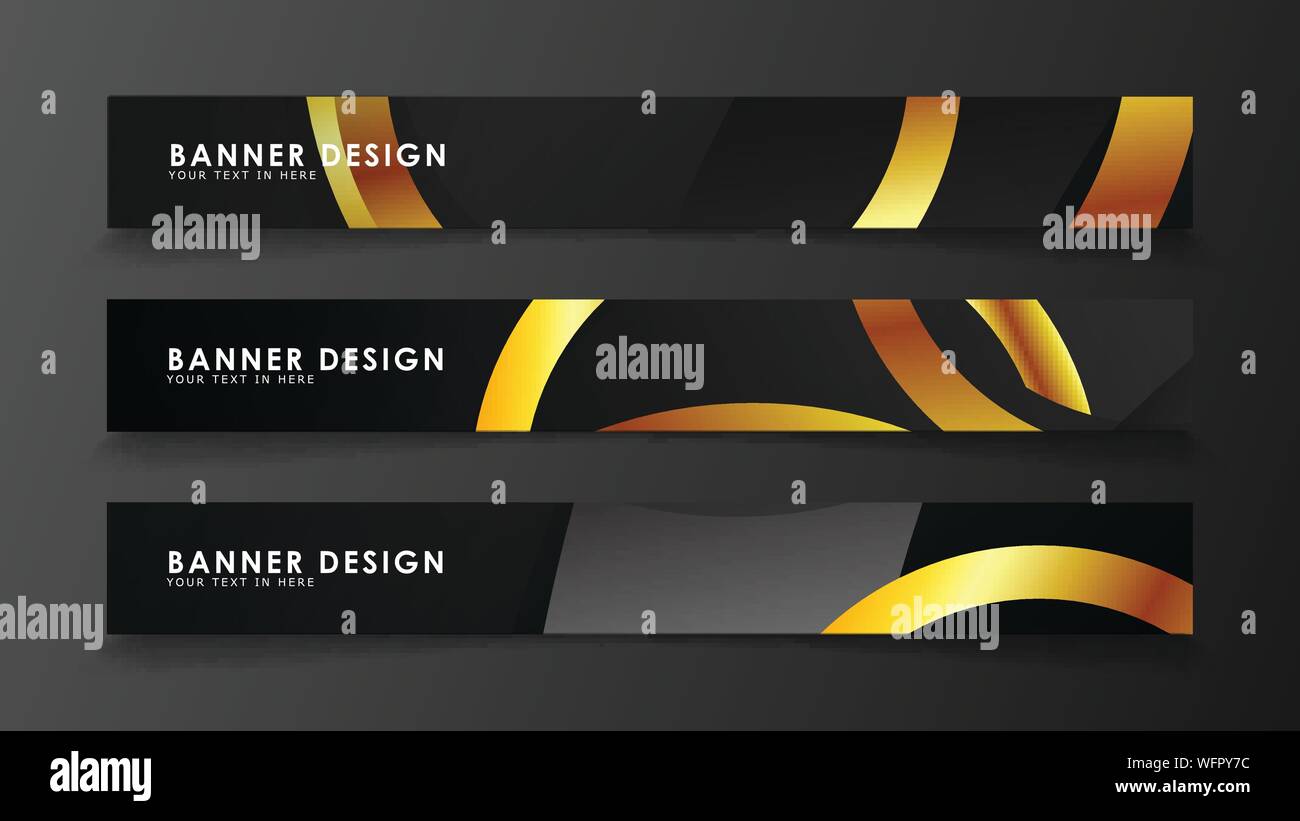 Abstract circle banner. Fancy vector illustration. golden circle on a ...