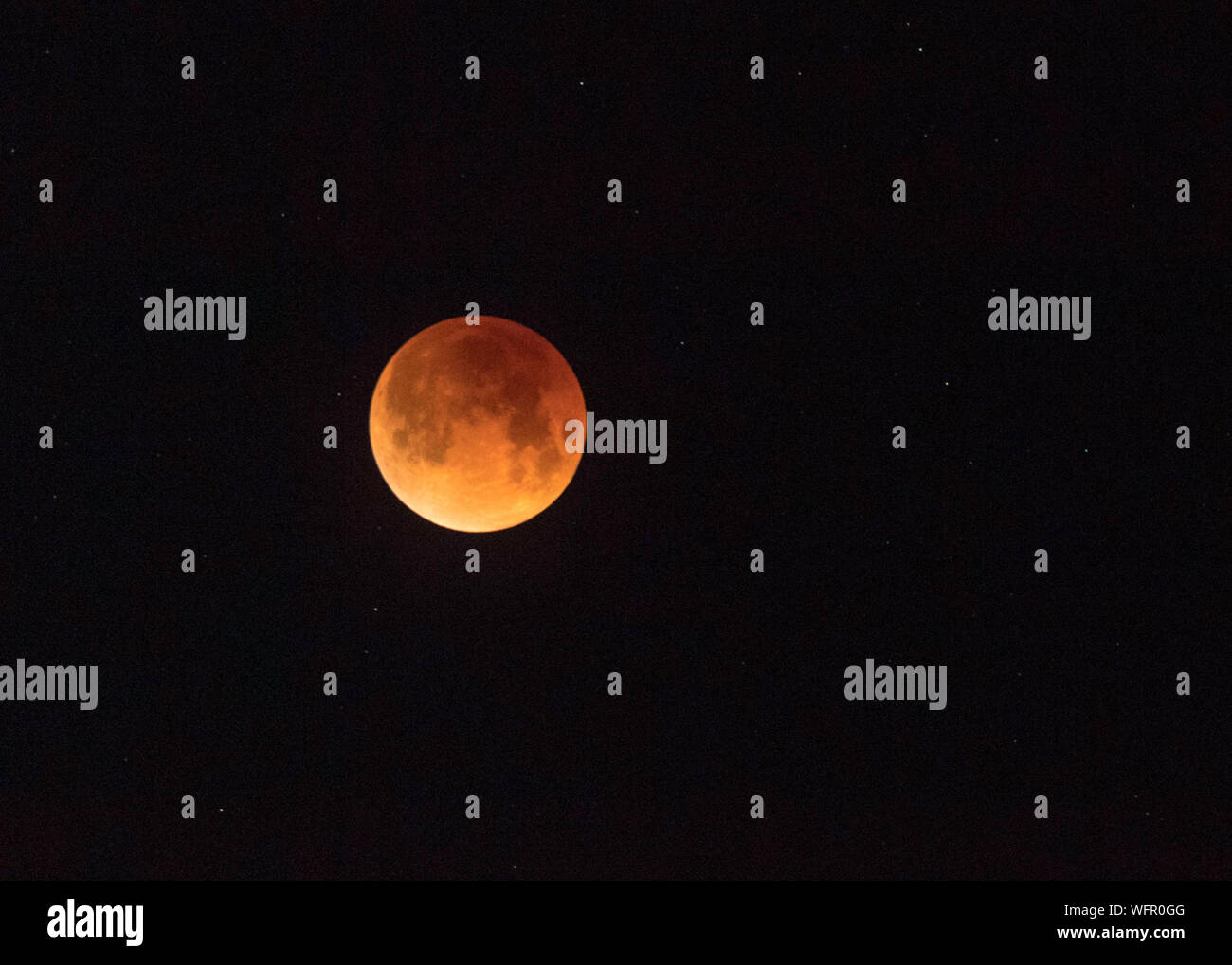 Lunar eclipse from California Stock Photo - Alamy