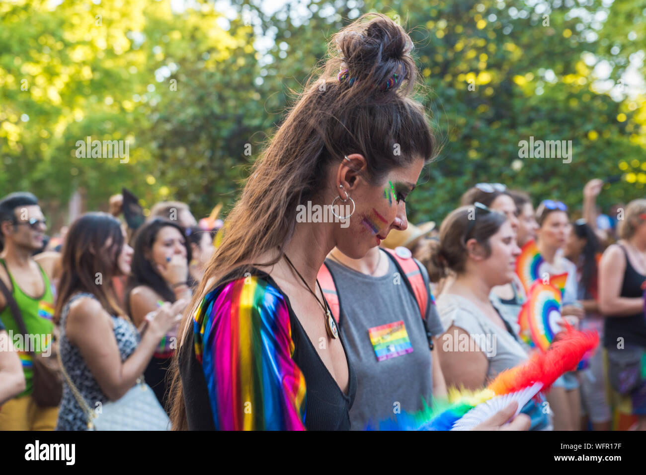 Gay pride girl hi-res stock photography and images - Alamy