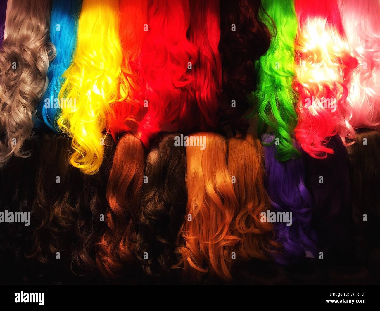 Colorful wigs hi-res stock photography and images - Alamy