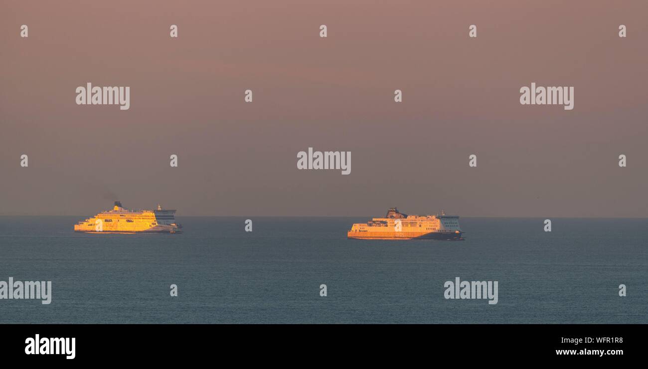 France, Pas de Calais, Opal Coast, Grand Site of the two Caps, Escalles ...