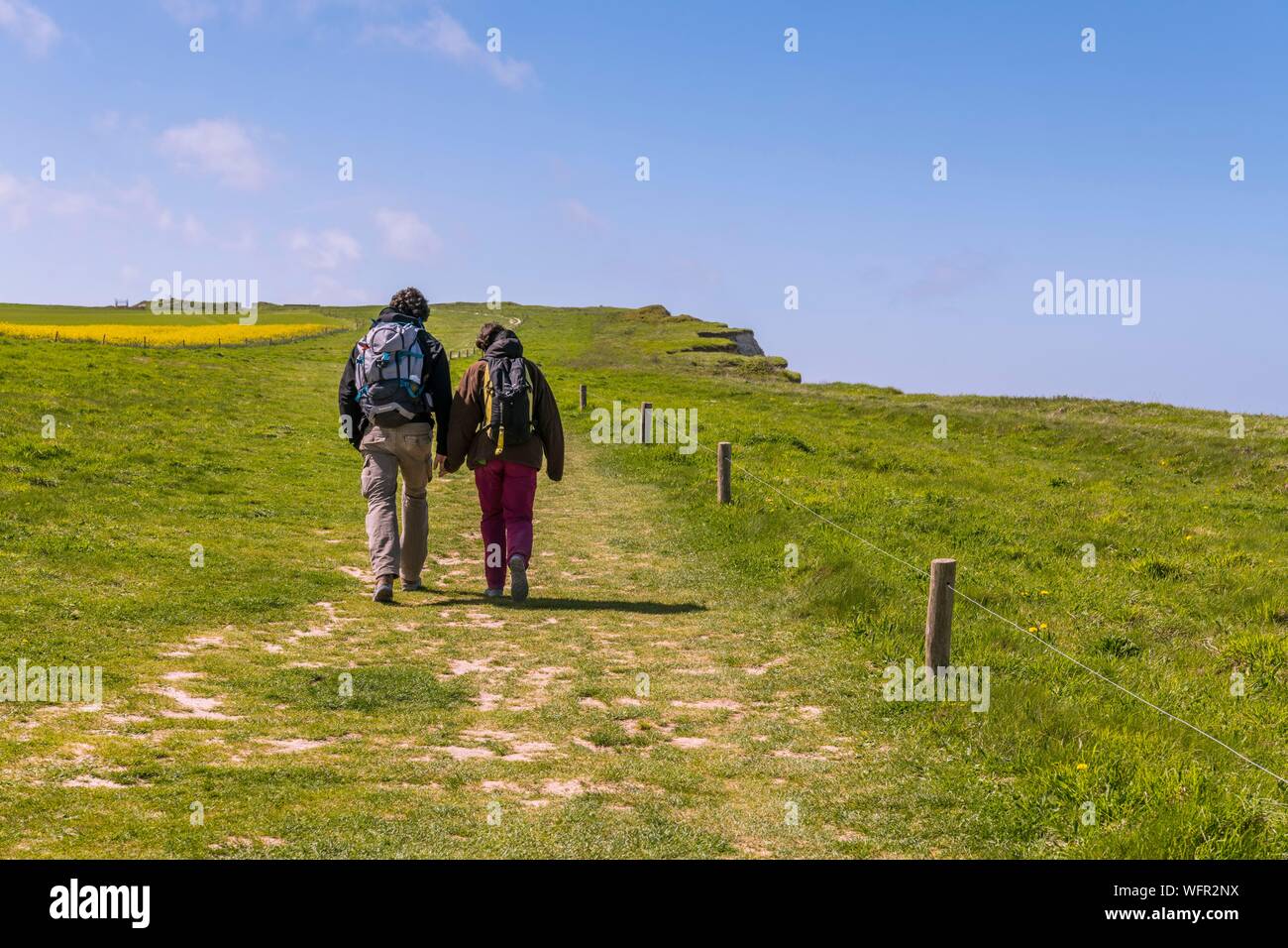 France, Pas de Calais, Opal Coast, Great Site of the two Caps, Escalles ...