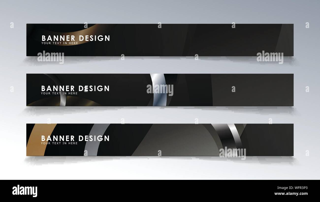 Set rectangular banner with a circle background. neutral color gradient ...