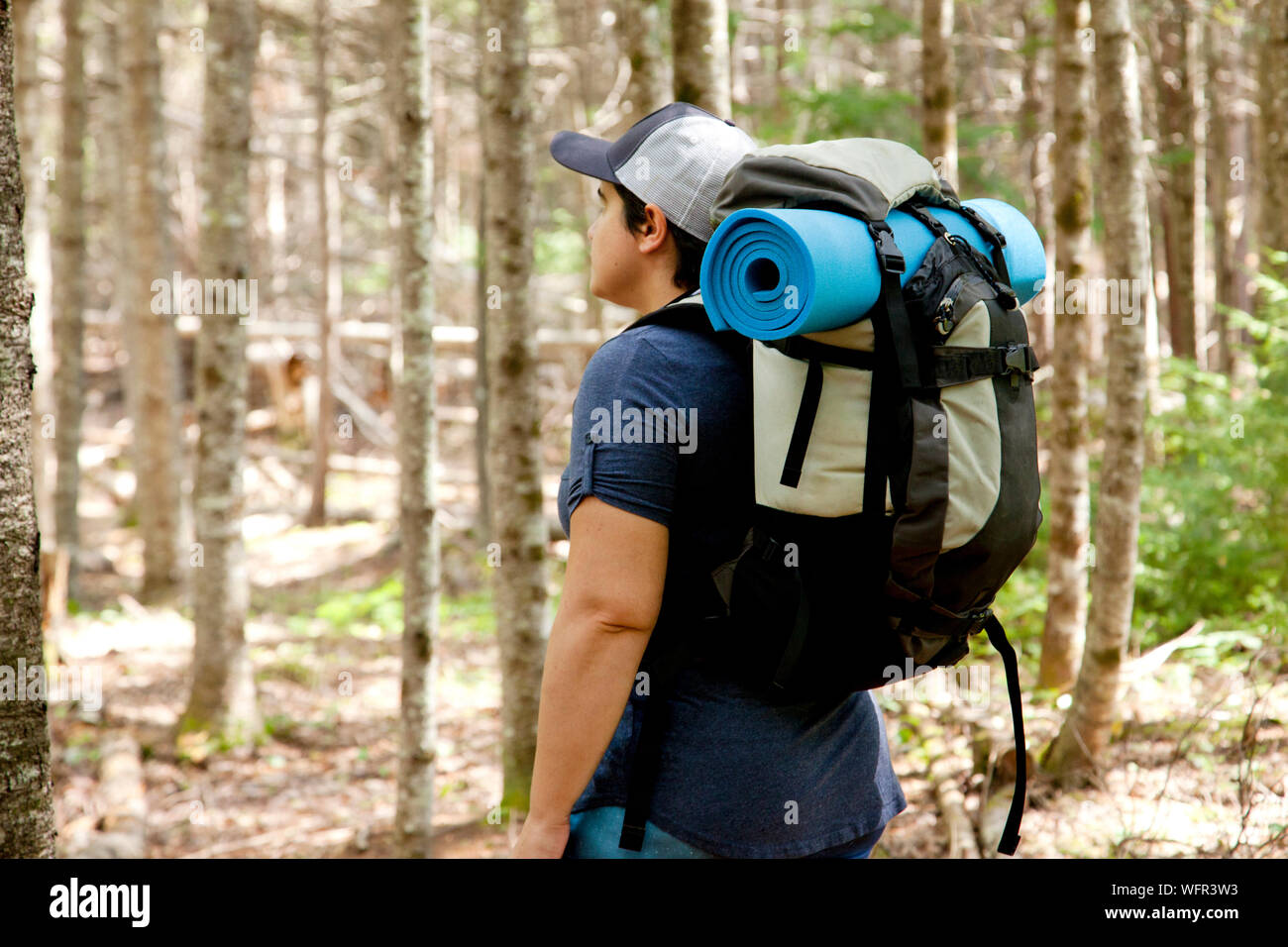 Person with a backpack hi-res stock photography and images - Alamy