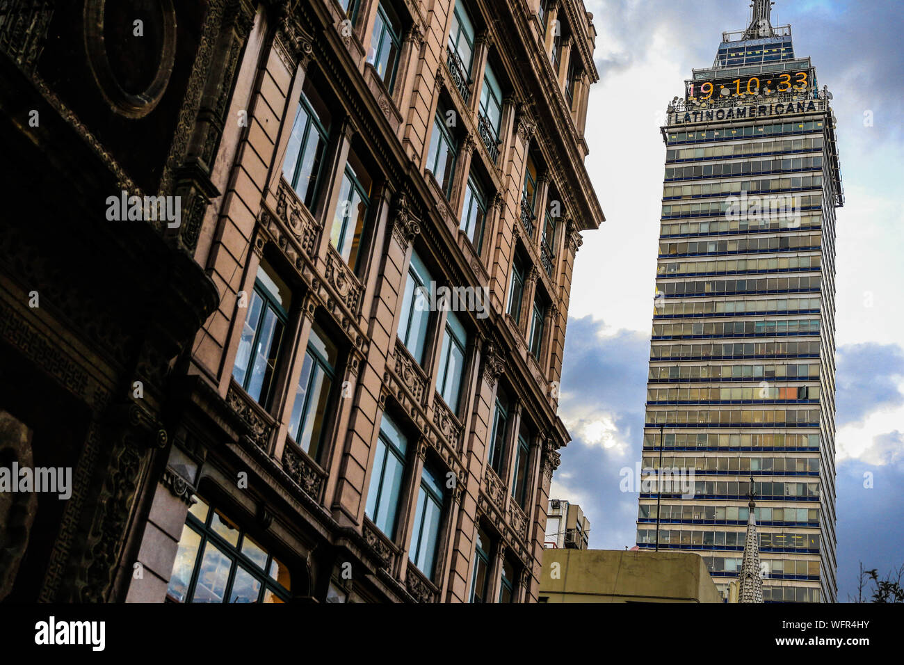 Torre Latinoamericana, skyscrapers in Mexico City, located at the ...
