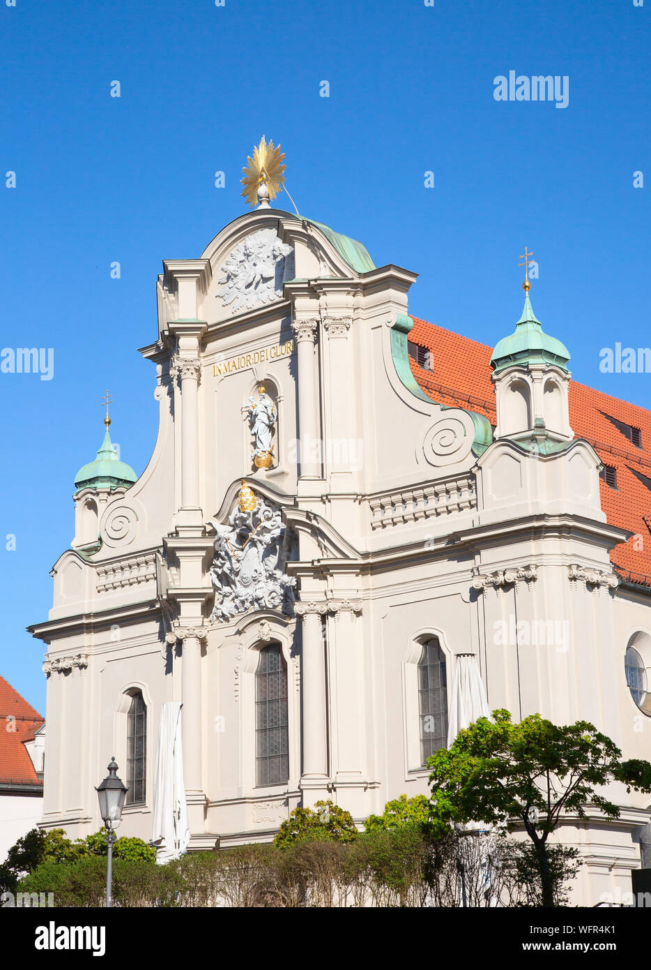 Main square of the Munich, Germany - Marienplatz (Marian square). The ...