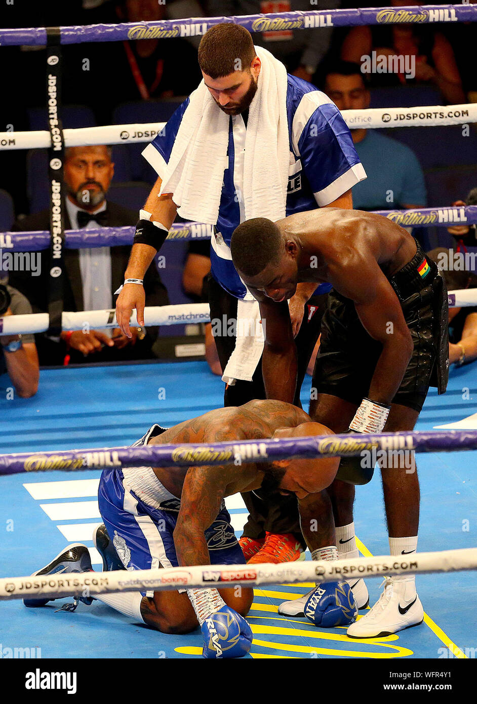 Ryan Ford goes down during the WBA International light-hevyweight ...