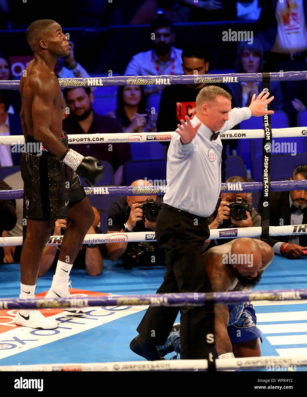 Ryan Ford goes down during the WBA International light-hevyweight ...