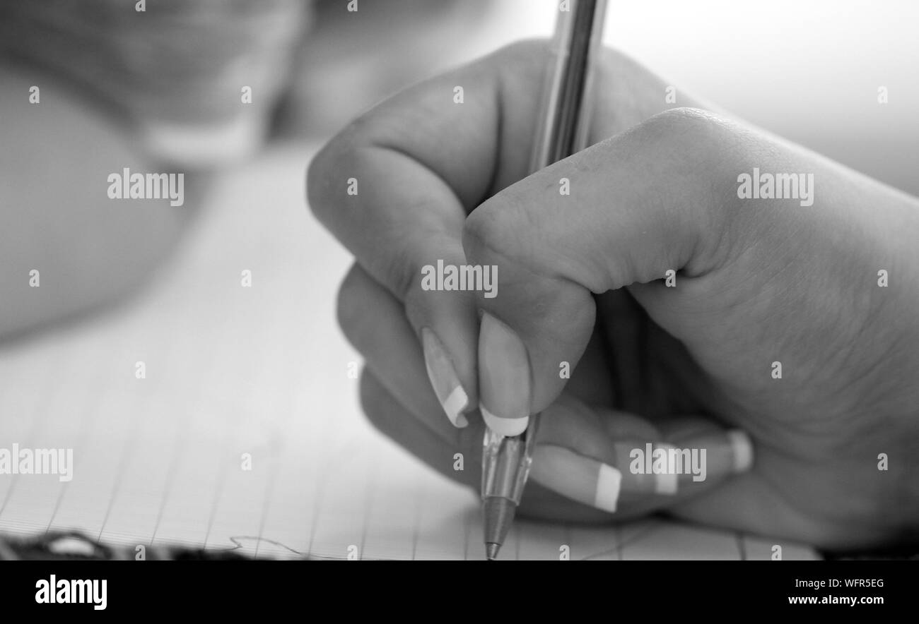 Hand_writing High Resolution Stock Photography and Images - Alamy
