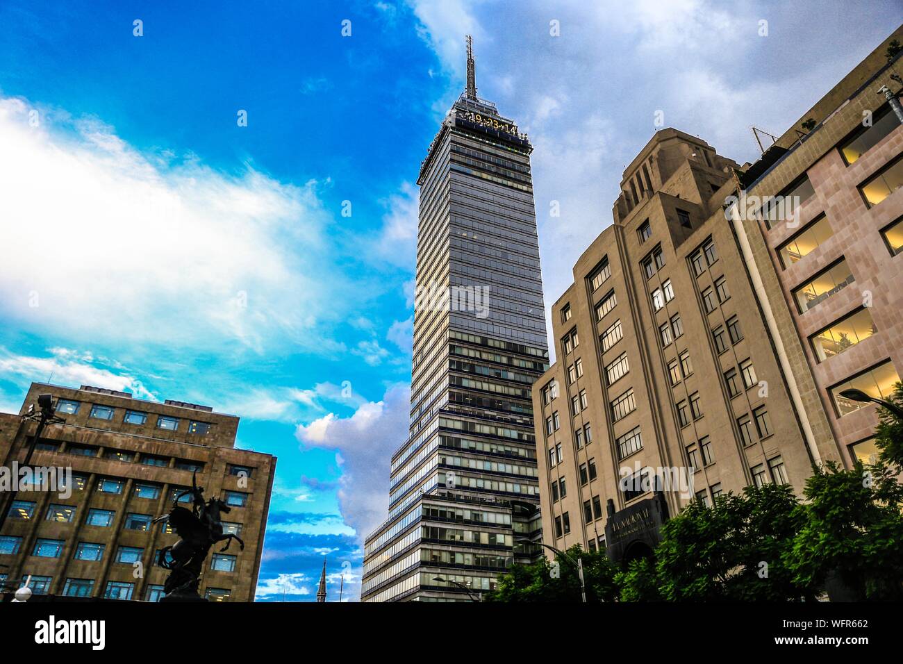 Torre Latinoamericana, skyscrapers in Mexico City, located at the ...