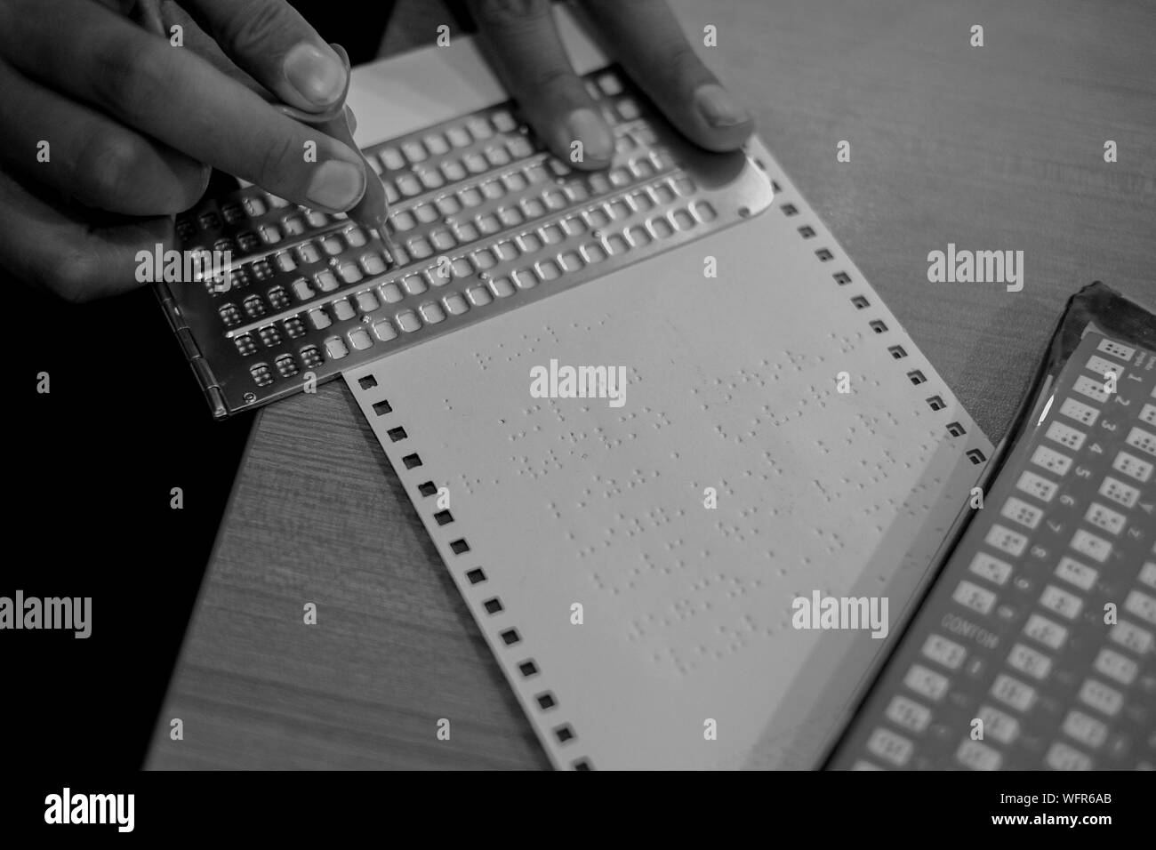 Braille table hi-res stock photography and images - Alamy