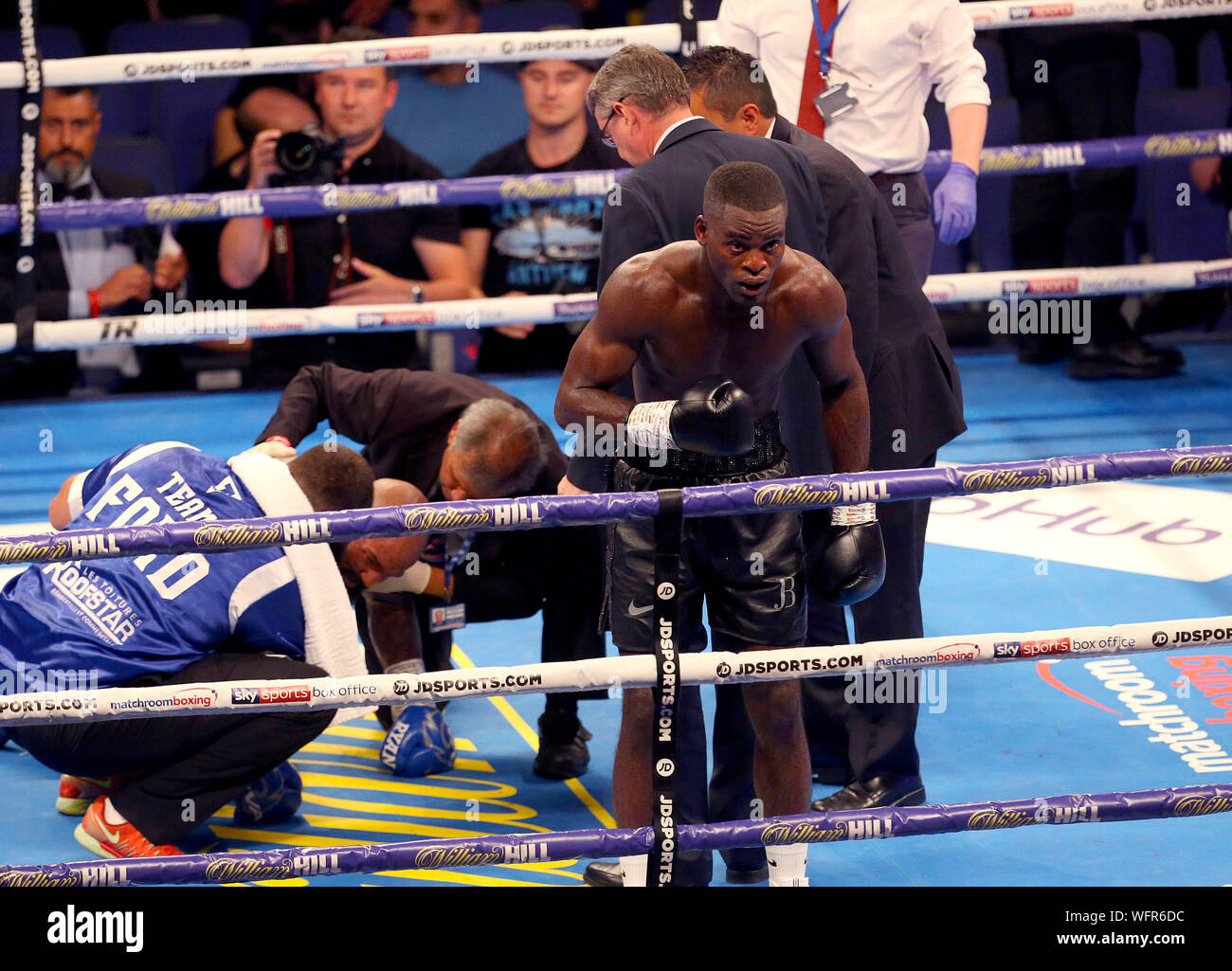 Ryan Ford goes down during the WBA International light-hevyweight ...