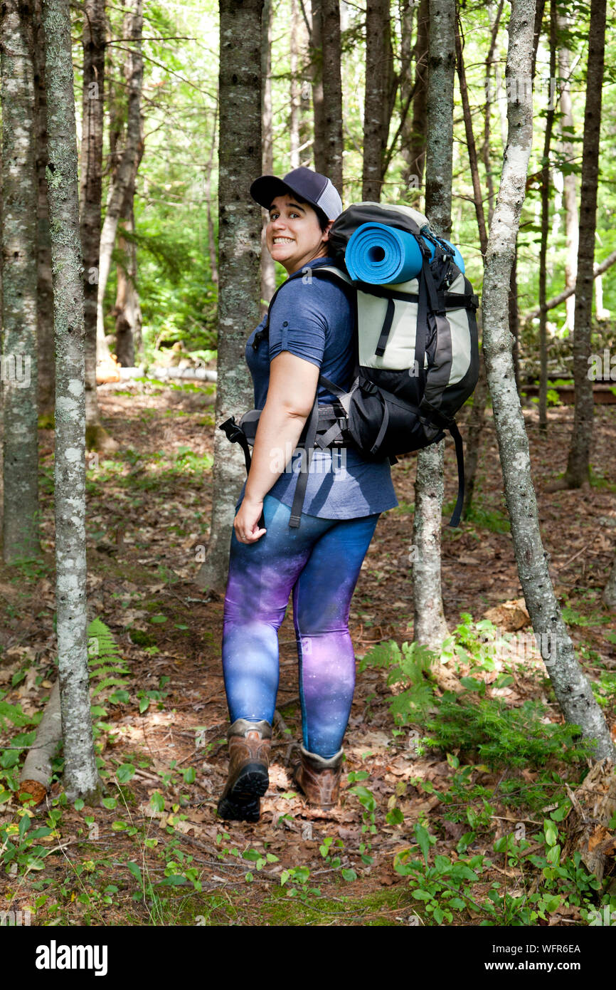 Person with backpack hi-res stock photography and images - Alamy