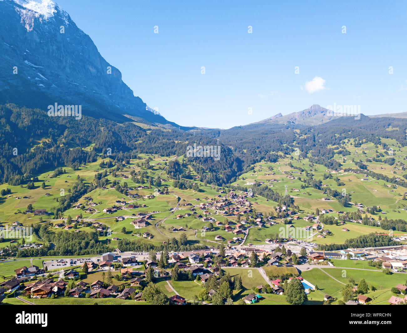Famous village Grindelwald in swiss alps - starting point for train ...