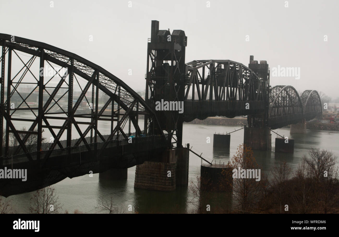 Rail Bridge, Little Rock, Arkansas Stock Photo - Alamy